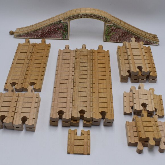 Thomas & Friends | Toys | 25 Lot Pcs Clickety Wooden Tracks Lot Thomas ...